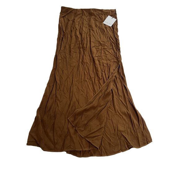 Bella Dahl | Skirts | Bella Dahl Satin Side Slit Maxi Skirt In Twilight ...